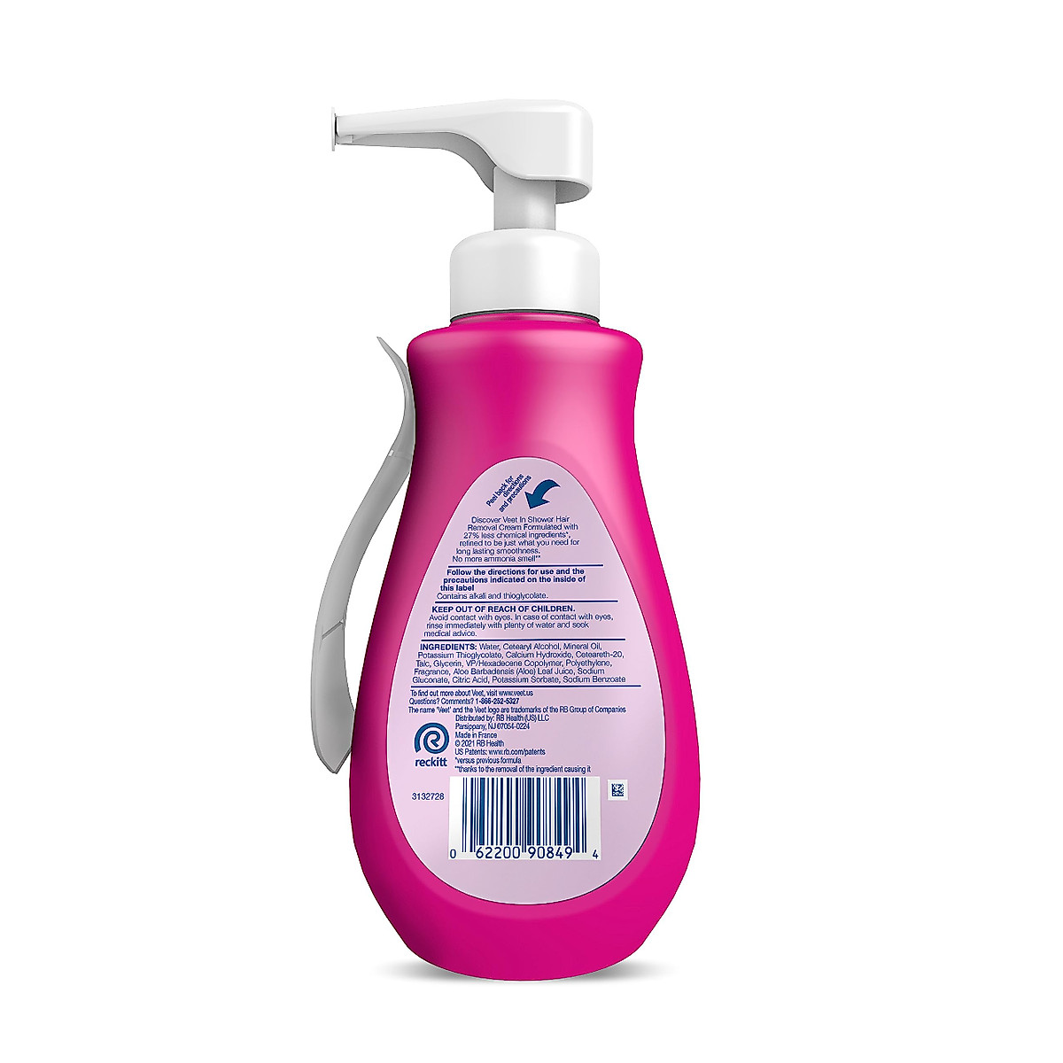 VEET 5 Min Sensitive Skin Hair Removal Cream For Women, Painless Bikini Hair Removal Gel Kit, Dermatologically Tested For Body & Intimate Areas, 27.04 Fl Oz Total, Pack of 2