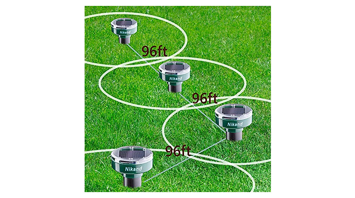 Gopher Repellent Ultrasonic Solar Powered - Safe & Effective