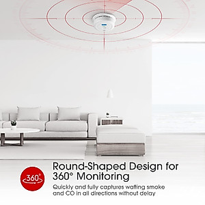 X-Sense 10-Year Battery Smoke and Carbon Monoxide Detector with LCD Display, Dual Sensor Smoke and CO Alarm Complies with UL 217 & UL 2034 Standards, Auto-Check, SC08
