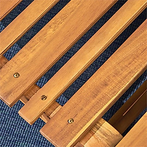 Christopher Knight Home Lahaina Wood Outdoor Chaise Lounge Set, 2-Pcs Set, Natural Yellow