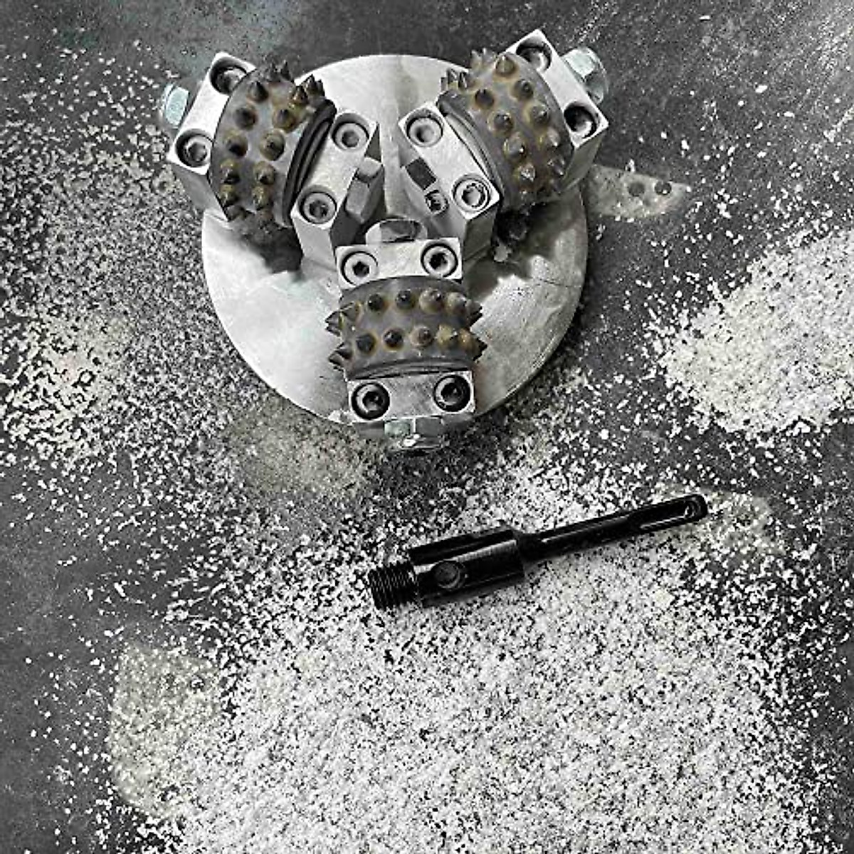 ACTINTOOL Single Plate Coating Removing Concrete Stone Texturing Bush Hammer Bit for Angle Grinder, Concrete Repair Patch Prepare Bushing Hammer Tool for Polisher