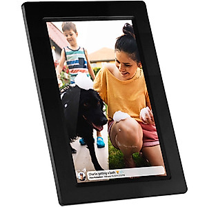 Feelcare Digital WiFi Picture Frame 10 inch, Upload Photos or Videos Remotely from Smartphone to Frame with Free Frameo App, IPS 800x1280,Touchscreen for Easy Navigation