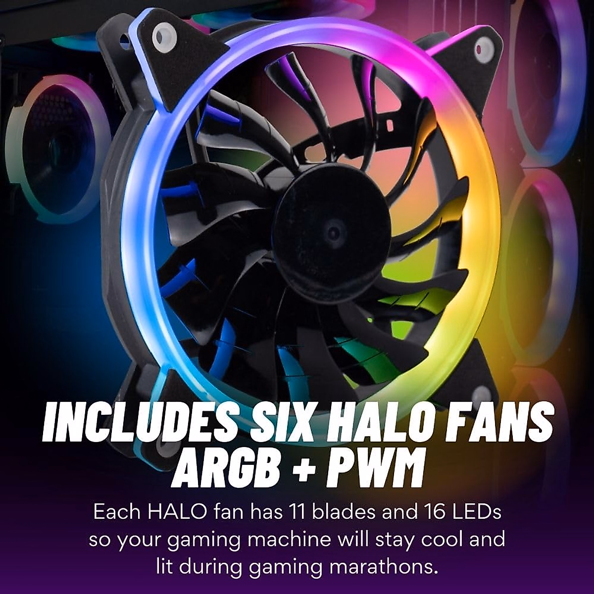 Empowered PC Stratos Micro Gaming Desktop - NVIDIA GeForce RTX 3070, AMD Ryzen 7 5700X, 32GB DDR4 RAM, 512GB NVMe SSD + 2TB HDD, WiFi, Windows 11 Home - Gamer Computer