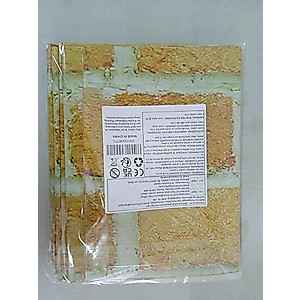 4Pcs Yellow Brick Tablecloths Brick Wall Table Covers Rectangular Brick Backdrop Decoration for Kitchen Halloween Thanksgiving Wizard Princess Holiday Party Supplies, 51 x 86.6 Inch (Yellow Brick)