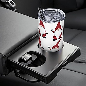 AFHYZY 20 oz Skinny Tumbler Reusable Coffee Travel Mug with Lids and Straws, Insulated Coffee Cups 20oz Stainless Steel Water Bottles Leak Proof for Women, Office - Gnome