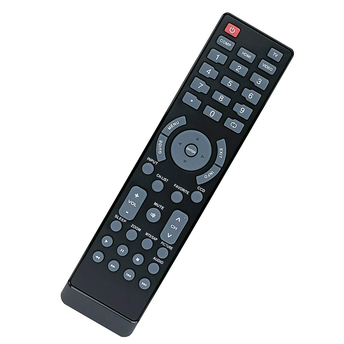 Replaced Remote Control Compatible for Insignia NS19E720A12 NS-RC01A-12 NS-F27TV NS-L22X-10A NS19E720A12A NS-L37Q-10A NS-22E450A11 NS-32E570A11 NS-42E570A11 NS-46E570A11 LED LCD HDMI HDTV TV