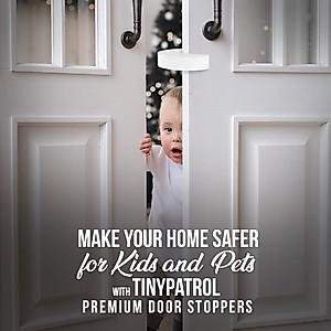 Tiny Patrol 8 Pack Baby Safety Door Stopper Baby Proofing Pet Child Safety Door C Shape Soft Eva Foam Finger Pinch Guard Fits Any Door Safer Home