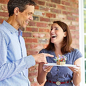 Lovepop Flower Basket Pop Up Card, 5x7 – 3D Card for Mom, Card for Wife, Paper Flower Card, Thank You Card, Thinking of You, Appreciation Card