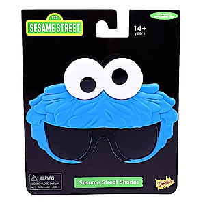 Sun-Staches Sesame Street Official Cookie Monster Sunglasses, Costume Accessory, UV 400, One Size Fits Most