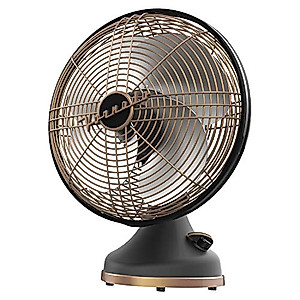 Vornado Silver Swan Alchemy Oscillating Vintage Fan, Gunmetal, Medium