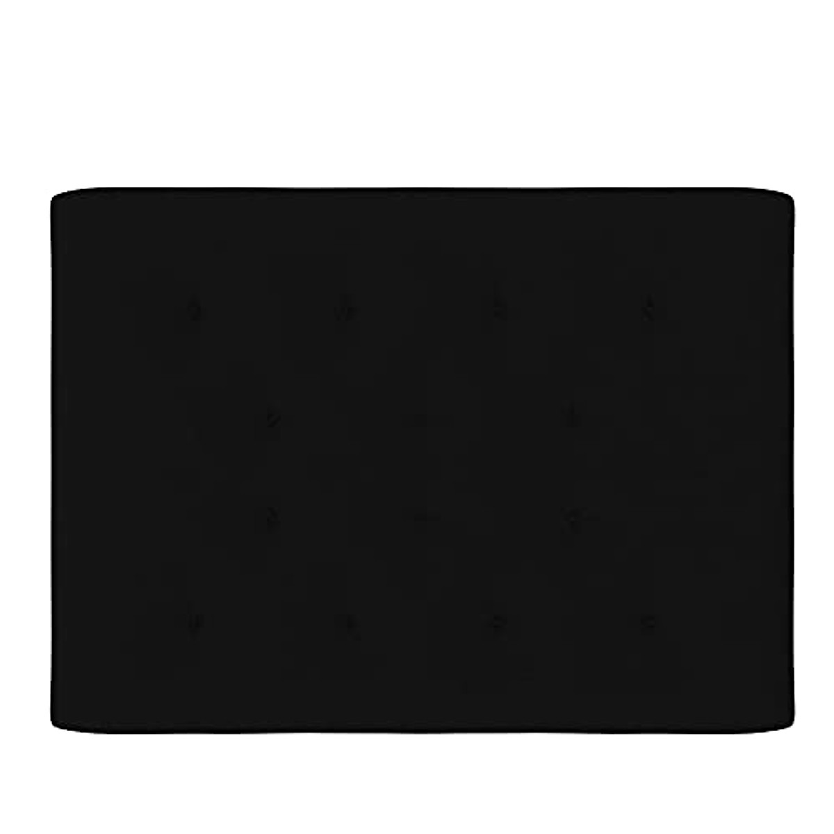 REALROOMS Cozey 8-Inch Spring Coil Futon Mattress, Microfiber, Full, True Black