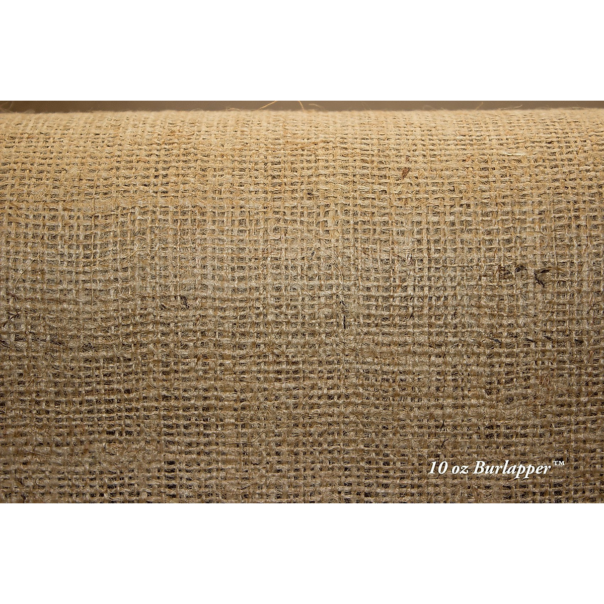 Burlapper Burlap Roll, 12" x 10 yd, Medium Weight 10 oz Jute Fabric for Table Runner, Banner, Placemats, Arts, Crafts, Sewing, Wedding, Baby Shower, Lawn and Garden; Natural Edges (Made in USA)