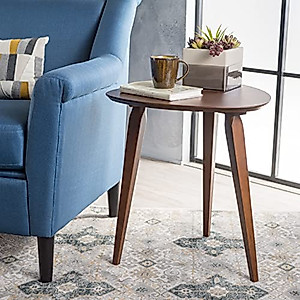 Christopher Knight Home Hoyt Wood End Table, Walnut, 20.08 in x 20.08 in x 22.05 in (D x W x H)