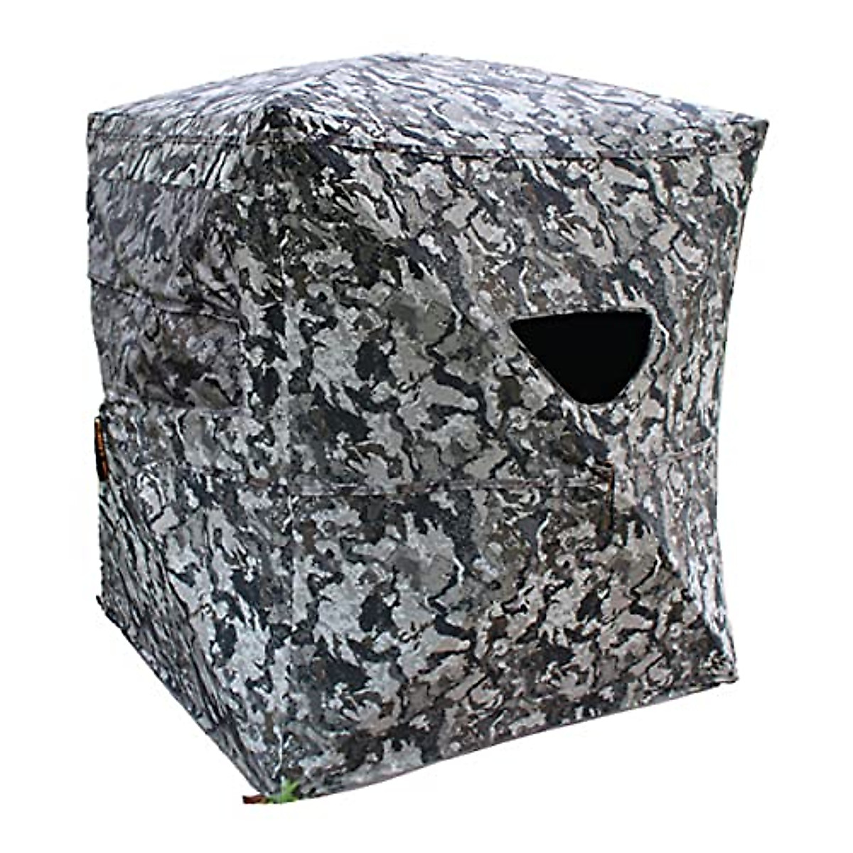 Muddy Outdoors Infinity Camo Shadow Mesh Windows Black Backed Water Resistant Heavy-Duty 600 Denier Fabric Ground Blind, 2-Person
