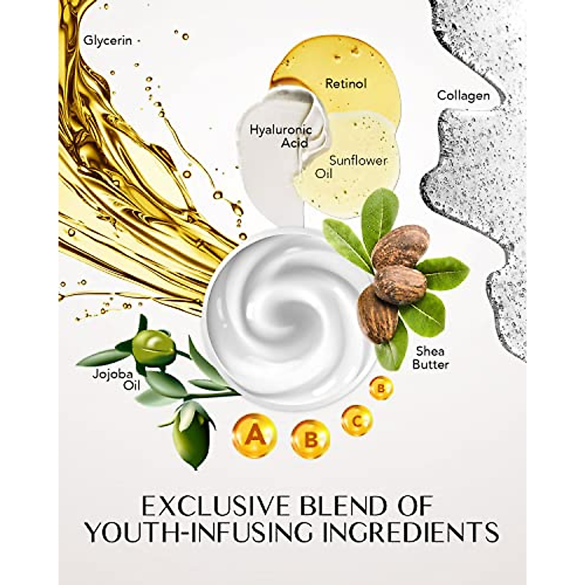 EnaSkin Retinol Wrinkle Cream for Face with Hyaluronic Acid, Deluxe Anti Aging Moisturizer Reduce Wrinkles, Fine Lines, Day and Night Retinol and Collagen Moisturizer Face Cream, Stocking Stuffer, 1.7 Fl. Oz