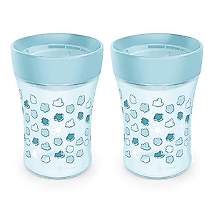 NUK Sip Trainer Cup, 2-Pack, Blue