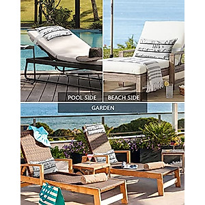 Recliner Head Pillow Ledge Loungers Chair Pillows with Insert Minimalism Pots and Pans on The Shelf Lumbar Pillow with Adjustable Strap Outside Patio Decorative Garden Cushion for Bench Couch, 2 PCS