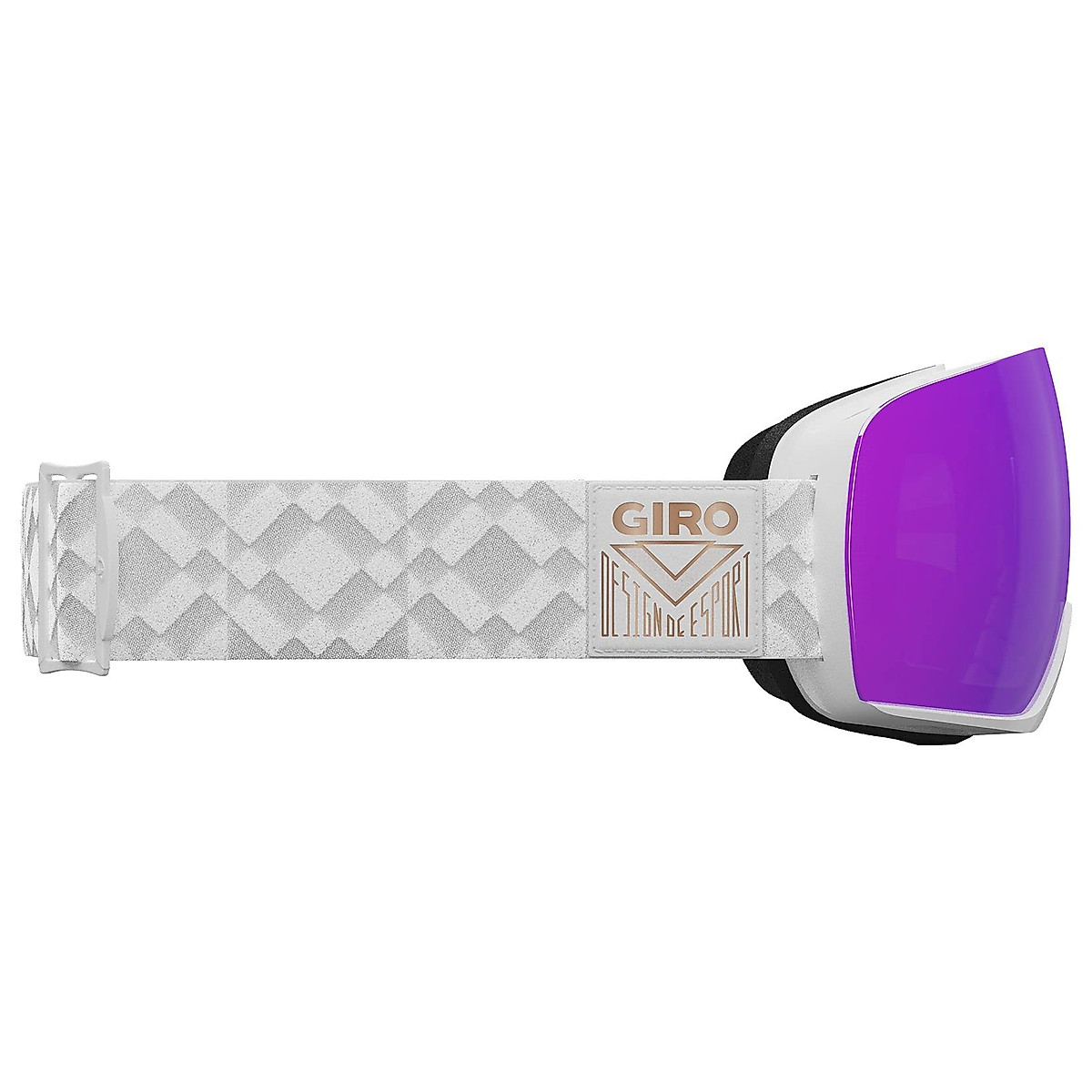Giro Lusi Ski Goggles - Snowboard Goggles for Women - White Limitless Strap with Vivid Pink/Vivid Infrared Lenses
