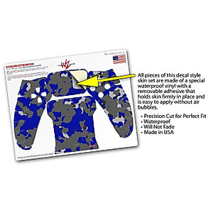 WraptorSkinz Skin Wrap compatible with Sony PS5 DualSense Controller WraptorCamo Old School Camouflage Camo Blue Royal (CONTROLLER NOT INCLUDED)