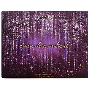 Colourpop Enchanted Eyeshadow Palette Matte Shimmery Metallic Cruelty-Free Purples Pinks