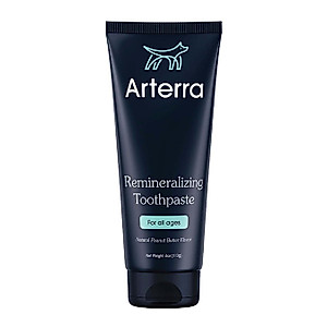 Remineralizing Dog Toothpaste – Vet-Grade, with Nano-Hydroxyapatite, Reverses Early-Stage Decay, Cleans Teeth, Reduces Tartar, Freshens Breath by Arterra Pet Science, Plant-Based, Natural Flavor, 4oz