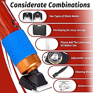 Pllieay Carpet Trimmer Tufting Rug Trimmer, Low Noise Rug Carver, Electric Speed Adjustable Rug Tufting Carver Clippers, with Speed Adjustable Blade for Handmade Rug Clean and Tufted Carpet Rug, 200W