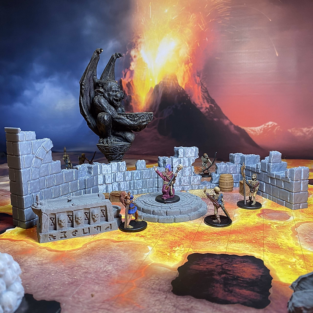 Extruded Gaming Wall Ruins Set 1