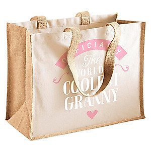 Design, Invent, Print! Granny Gift, Birthday Bag, Present, Bag, Funny Gifts From Granddaughter Keepsake, Shopping Tote (Natural)