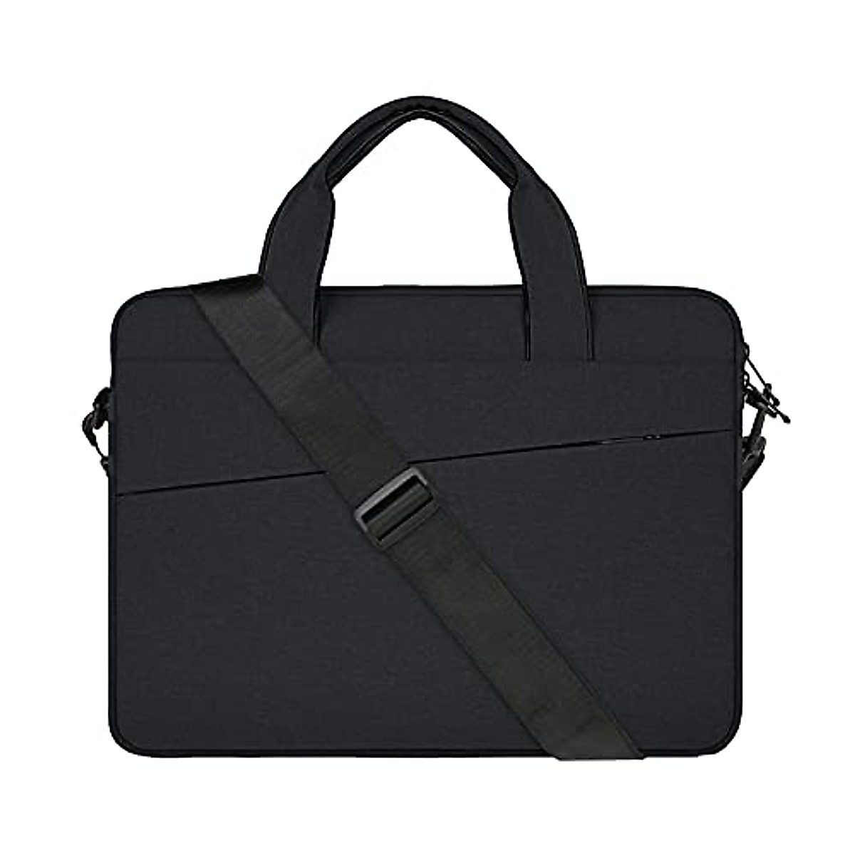 13 Inch Laptop Sleeve Shoulder Bag Compatible with MacBook 13.6" M2 A2681, 13.3 Air Pro M1/M2 A2338 A2337, 13.3" Chromebook Notebook Messenger Bag Carrying Case Briefcase for Men Women, Black