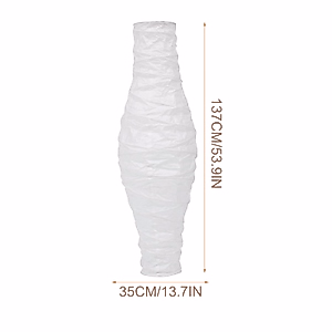 Uonlytech Paper Floor Lamp Shades Nordic Style Table Lampshades Japanese Style Standing Light Cover Light Accessories for Home Bedroom Desk Floor Lamp