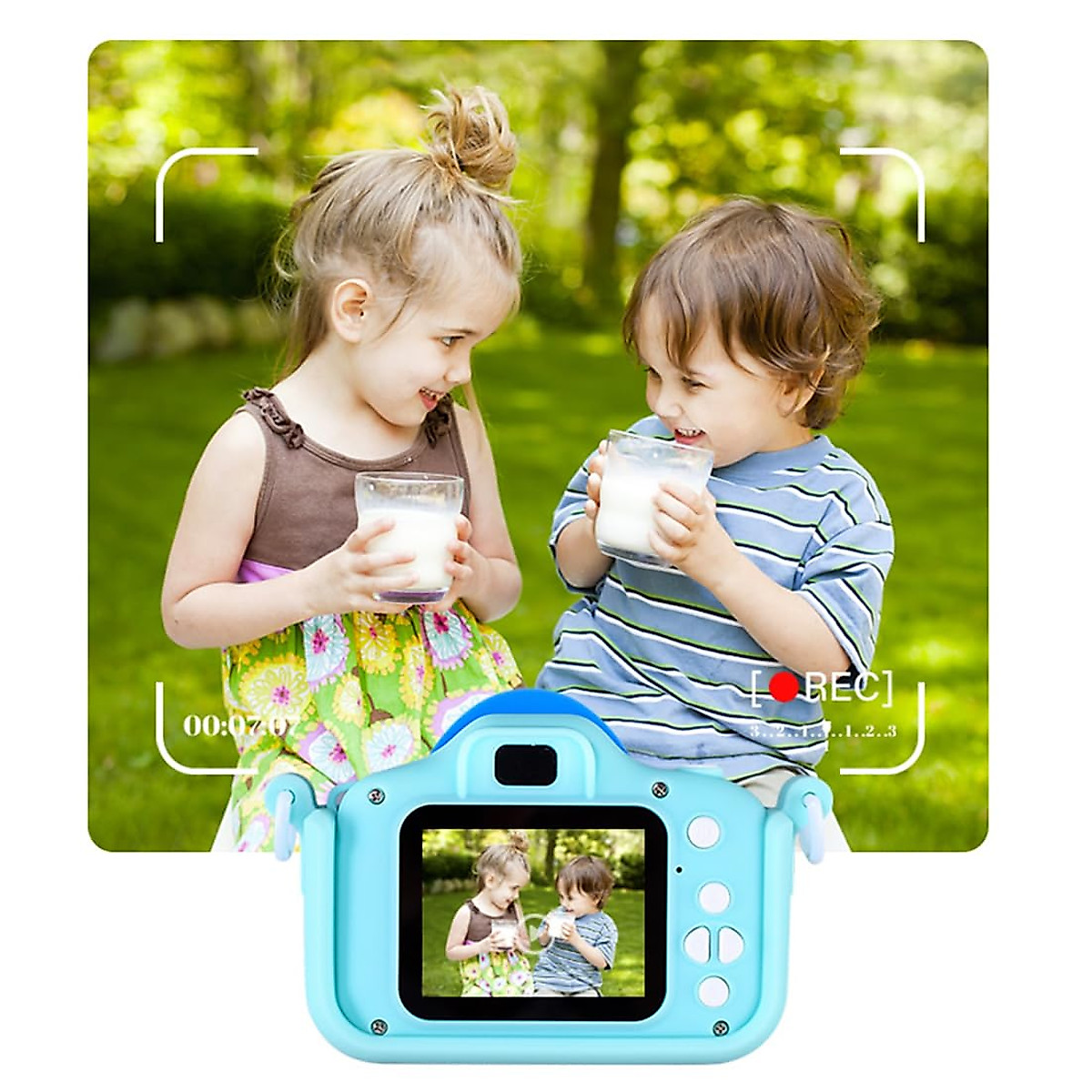Kids Camera Toddler Camera Shark for Boys and Girls with 48 MP Photos 1080P HD Video Recorder Selfie Camera Time-Lapse IPS 2 inch Digital Camera for Kids Age 3-12 Christmas Birthday Gifts Toy Gift