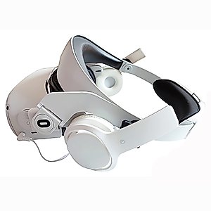 HUAYUWA Virtual Reality Relieve Pressure Head Strap with Headphones Headset Fit for Oculus Quest 2 VR Glasses Accessories