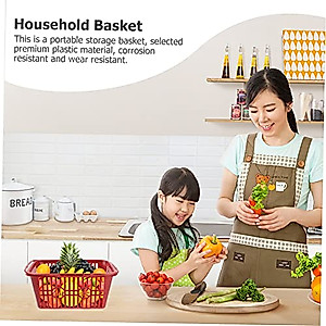 16 Pcs Fruit Picking Basket Plastic Storage Basket Snack Baskets for Candy Containers Portable Organizer Bins for Bathroom Grocery Crate Mini Containers Fig Baskets Pack