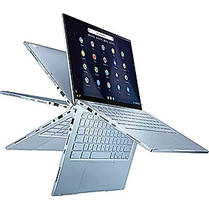 ASUS 2023 Newest C433 Ultrathin Clamshell 2in1 Convertible Chromebook: 14" FHD Touch Display, Intel Core M3, 8GB RAM, 128GB eMMC, Intel UHD Graphics, Backlit-KYB, USB-C, Wifi6, Webcam, Chrome OS, T.F