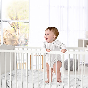 Sweet Jojo Designs Grey, Black and White Baby or Toddler Fitted Crib Sheet for Marble Collection