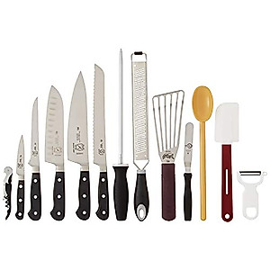 Mercer Culinary Renaissance Forged Cutlery Food Lab Kit, Black