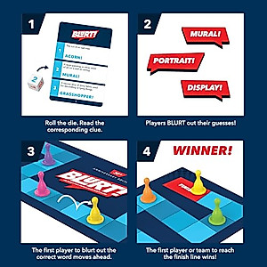 Educational Insights Blurt! The Think-Fast, Shout-It Party Game - Board Games for Adult and Kids Ages 7+, Perfect for Kids and Family Game Night