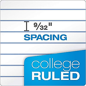 TOPS The Legal Pad Legal Pad, 8-1/2 x 11 Inches, Gum-Top, 3-Hole Punched, White, College Rule, 50 Sheets per Pad, 12 Pads per Pack (75270)