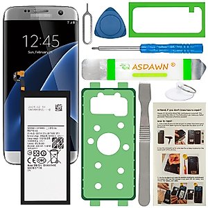 ASDAWN EB-BG935ABE Battery for Samsung Galaxy S7 Edge, Galaxy S7 Edge SM-G935 G935A/T/P/V with Back Cover Adhesive+Battery Adhesive+Tools+Installation Instruction(Back Glass Not Included)