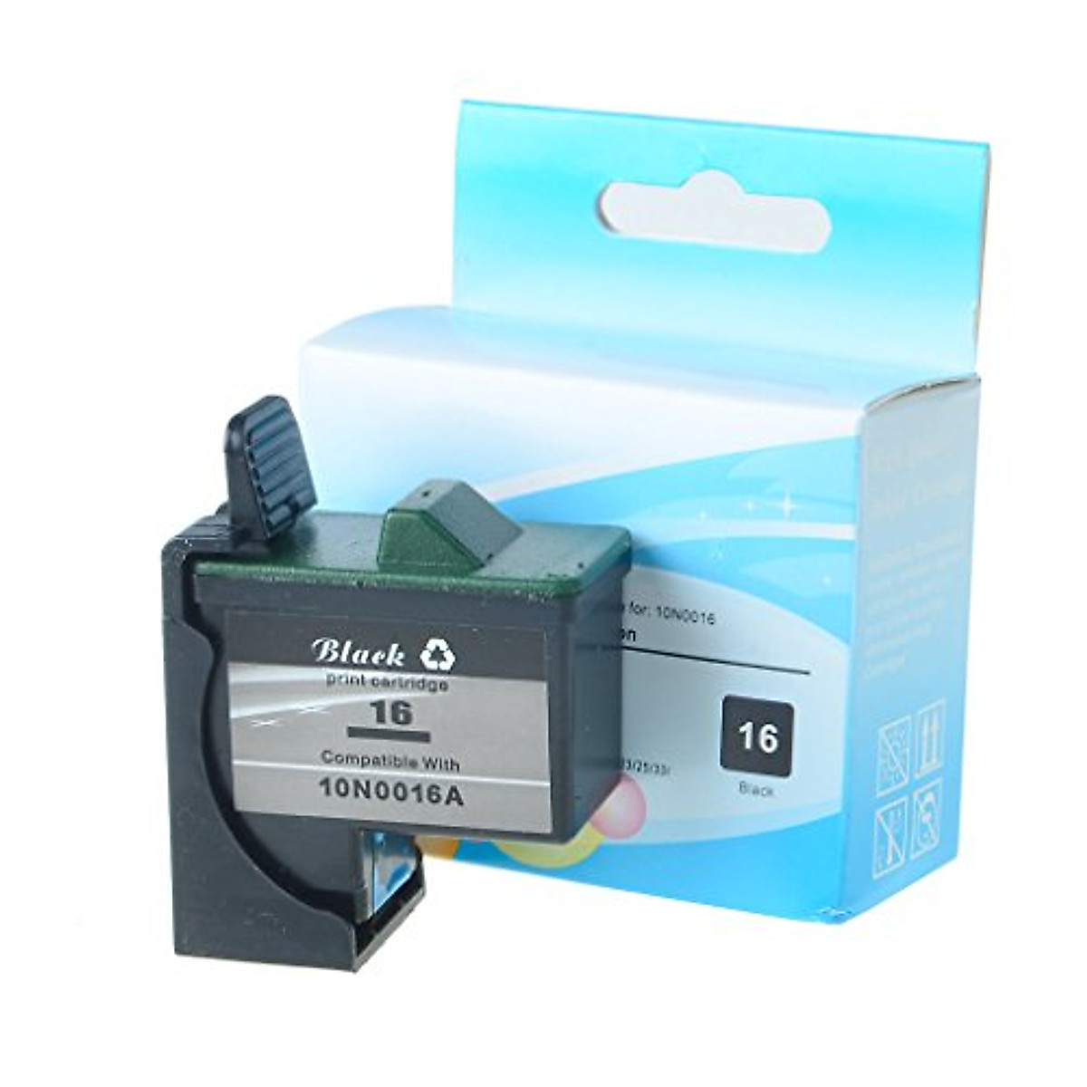 SuperInk 3 Black Remanufactured Ink Cartridge Replacement for Lexmark 16 #16 10N0016 Z645 1200i M700 X1270 X1180 X1185 High-Yield