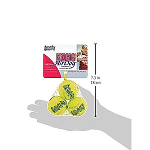 KONG Air Dog Squeakair Dog Toy Tennis Balls, X-Small, 6-Balls
