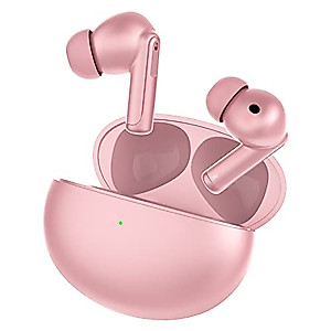 Wireless Earbuds Bluetooth in-Ear Headphones with 4 Microphones ENC Noise Cancelling Clear Calls Wireless Ear Buds 30H Playback IPX5 Waterproof Sports Stereo Earphones for iPhone Android (Rose Gold)