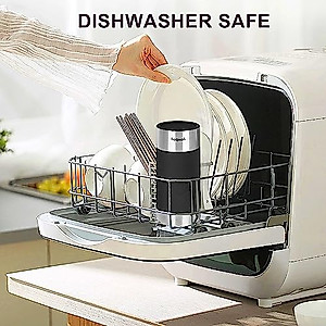 Travel Coffee Mug Spill Proof,17 Oz Travel Mug with 360°Drinking Lid,Double Wall Vacuum Insulated Coffee Travel Mug Stainless Steel Tumbler Thermal Coffee Thermos Mugs for Hot and Cold Drinks(Black)