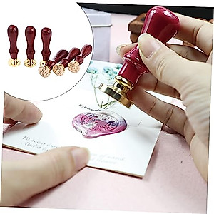 Amosfun Retro Wax 12 Pcs Christmas Wax Seal Antique Postage Wax Seal Stamp Kit Merry Christmas Seal Stamp Stampers Stamps for Christmas Stamps Stamp for Envelopes Invitations Stampers