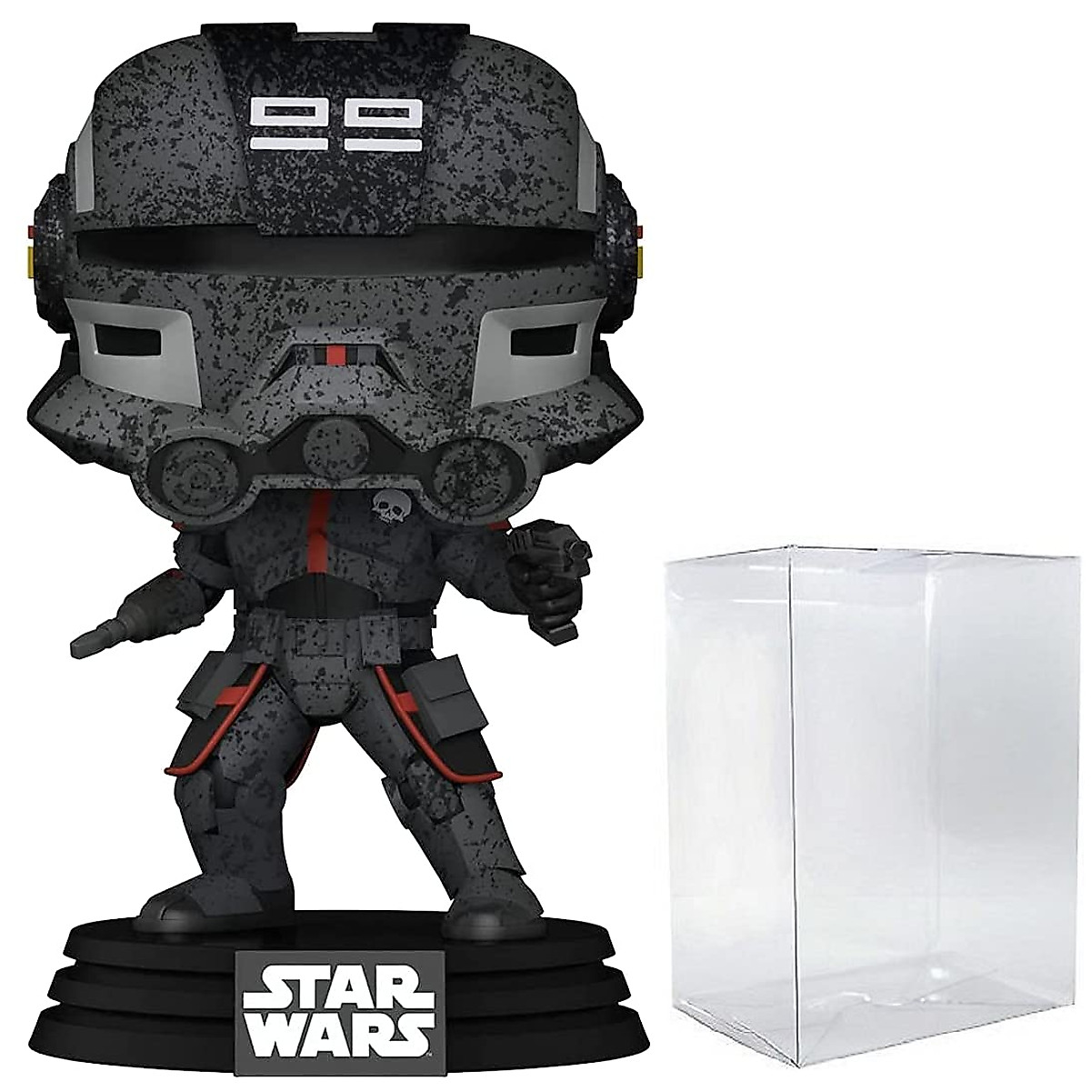 POP Star Wars: Bad Batch - Echo Funko Pop! Vinyl Figure (Bundled with Compatible Pop Box Protector Case) 3.75 inches