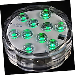 OSALADI 2 Sets Lighting LED Diving Hot Changing Submersible Underwater Aquarium Light Control Garden Aquariums Remote Pool Tub Fountain Pond Vase Fish Lamp with Decoration Base for Lights