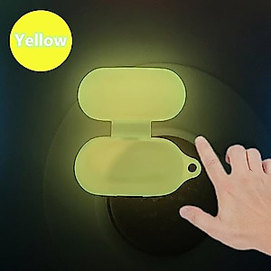 Sony WF-1000XM4 Case Cover, Soft Silicone Protective Case Skin Night Glow for Sony WF-1000XM4, Shockproof, Luminous Earbuds Case with Keychain, Glow in Dark, Wireless Charging