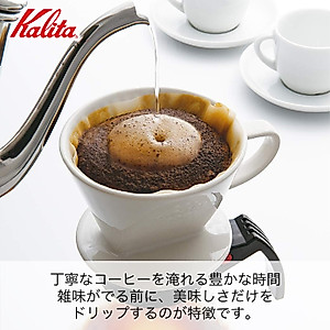 Kalita Coffee Dripper Ceramic 1-2 Person White 101-Lotto #01001