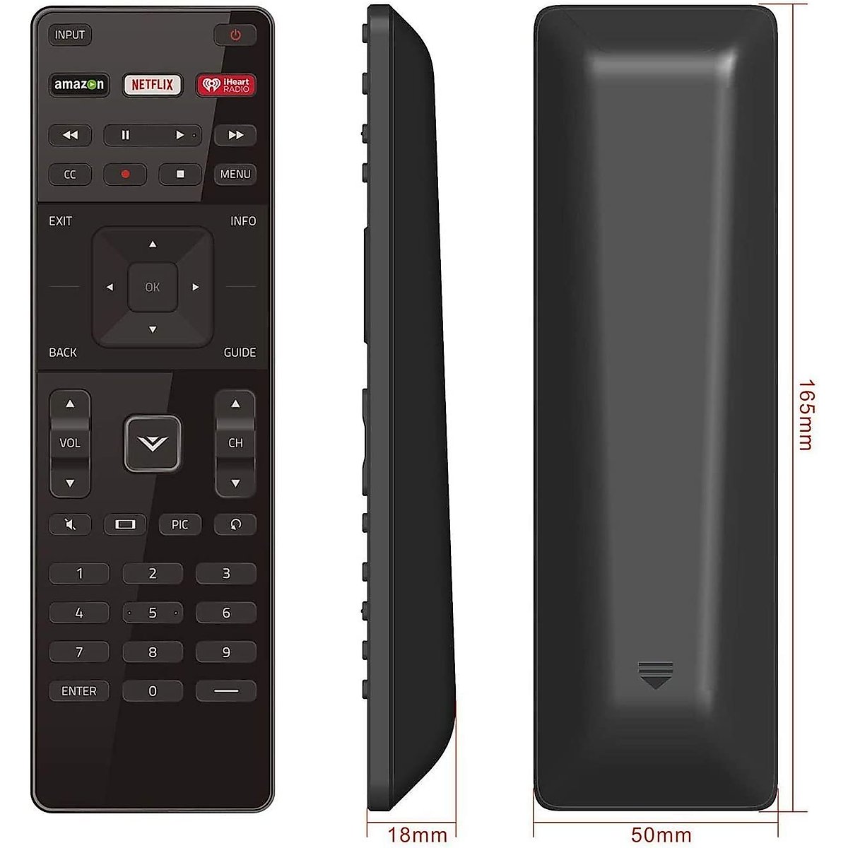 Remote Control Replacement for Vizio Smart TV D28H-D1 D32H-D1 D40-D1 D43-D2 D48-D0 D48f-E0 D60-D3 D70-D3 D32f-E1 D43f-E2 D39f-E1 D43f-E1 D48f-E0 D50f-E1 E40X-C2 E43-C2