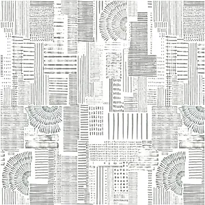 Theper Modern Peel and Stick Wallpaper Gray and White Stripe Wallpaper Contact Paper 17.3” x 78.7” Geometric Wallpaper Self Adhesive Wallpaper Removable Decorative Wallpaper for Bedroom Vinyl Film